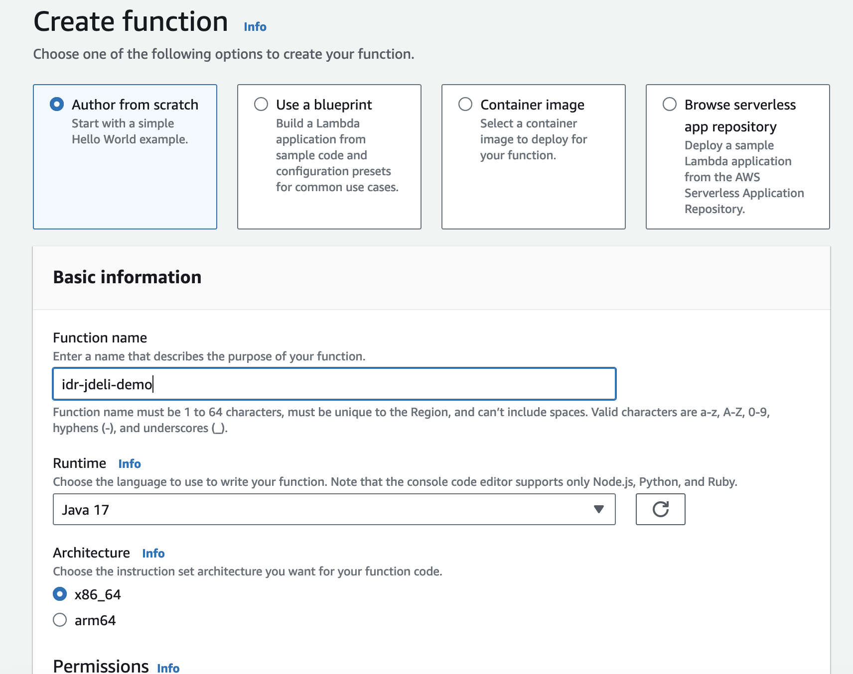 An example AWS Lambda function using JDeli | JDeli Documentation